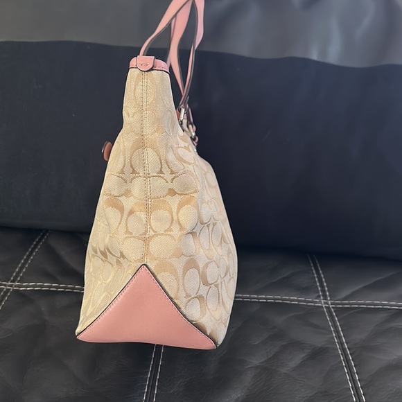 Coach | Bags | Coach Purse Pink And Tan | Poshmark